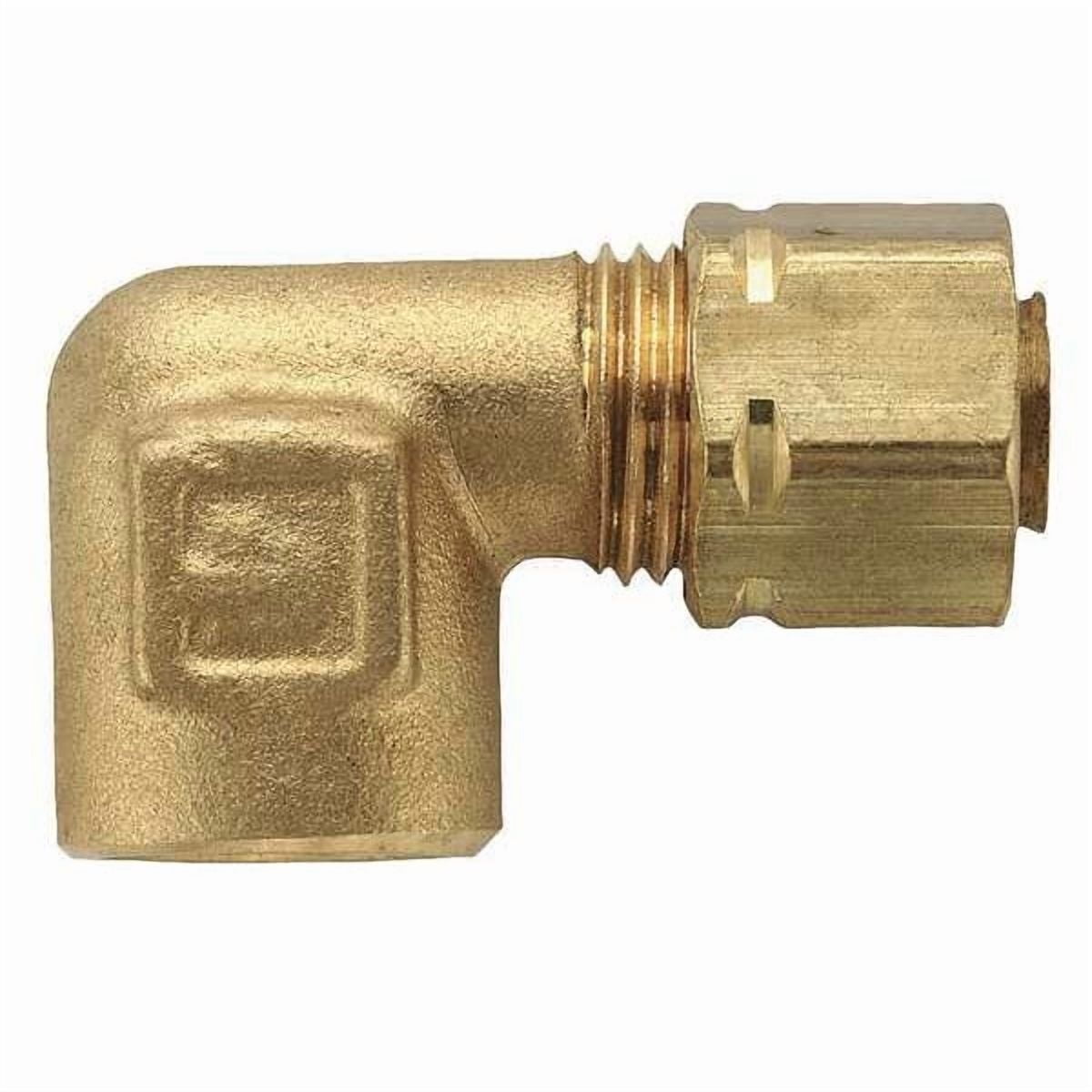 Parker 3/8" Compression x 1/4" FNPT Brass 90 Degree Elbow 10PK 170CA-6 ...