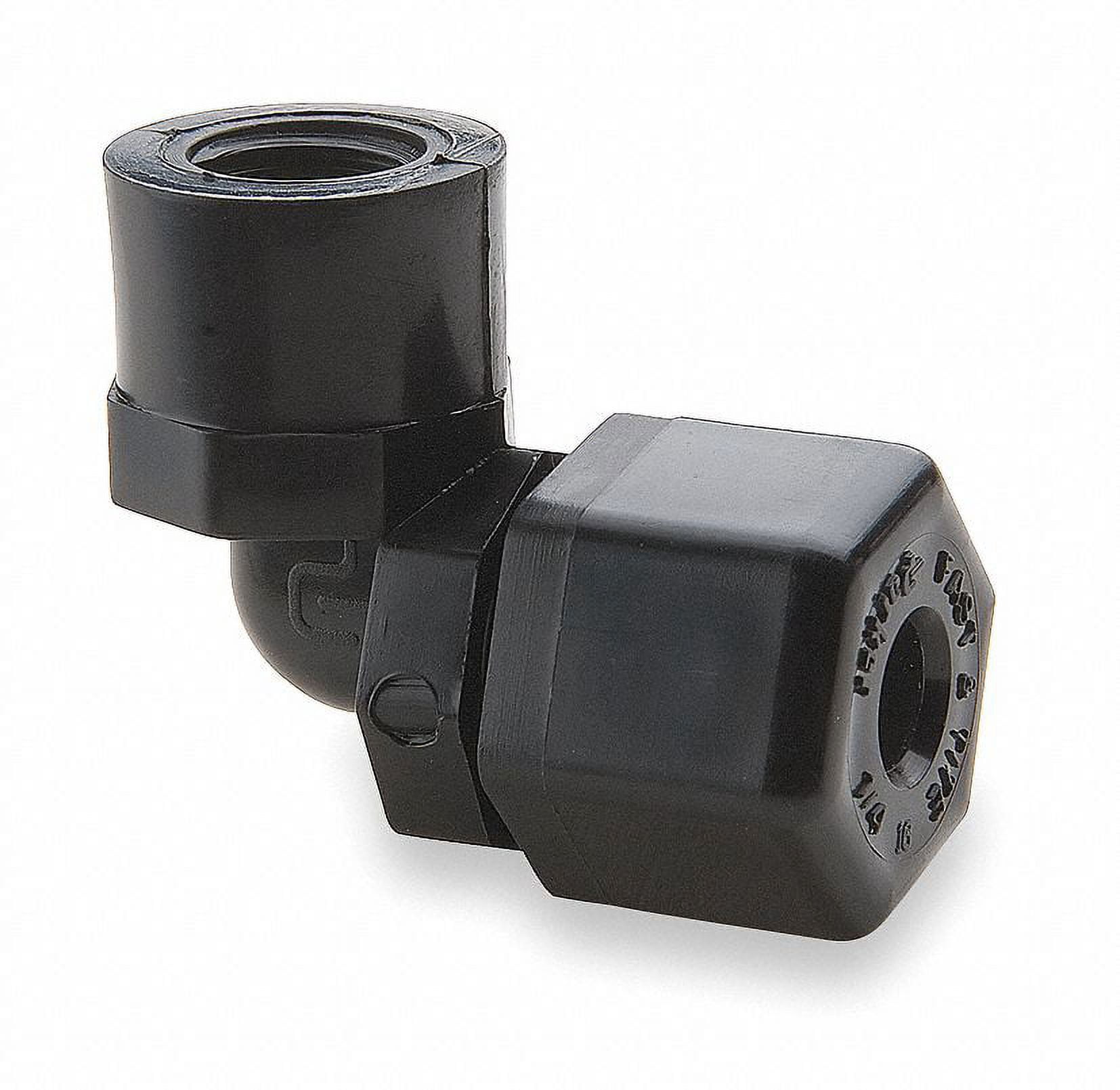 Parker Elbow, 90,Polypropylene,CompxF,3/8In P6FE6 - Walmart.com