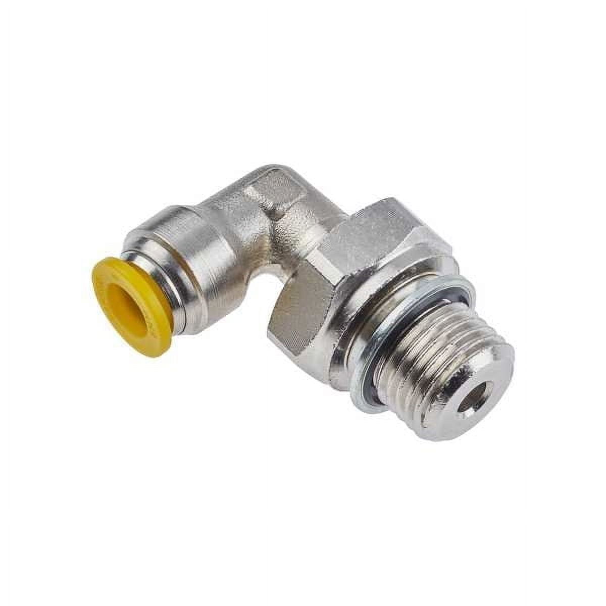Parker Fitting,8 mm,Brass,Push-to-Connect 169PLP-8M-6G - Walmart.com