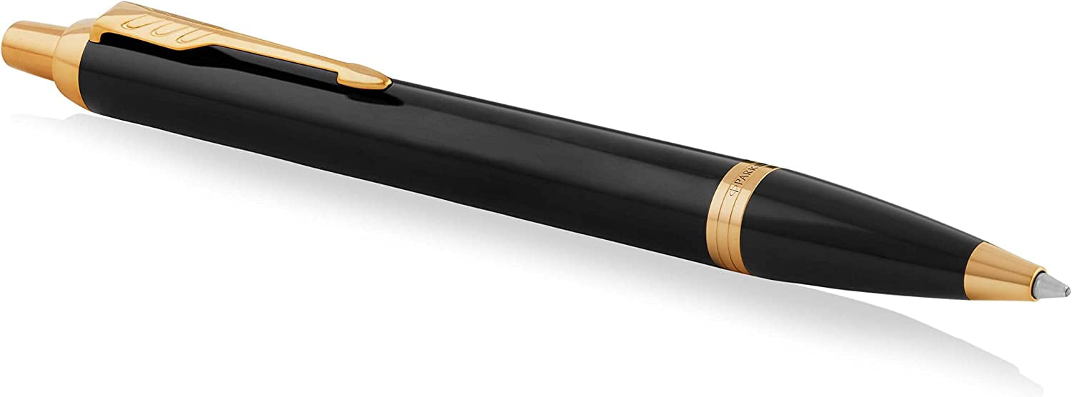 Parker IM Medium Hardness tip Pen, multicolor Black Lacquer Golden Trim ...