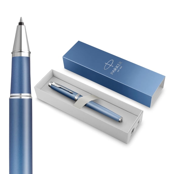 Parker IM Writing Rituals Rollerball Pen | Peaceful Blue Finish with ...