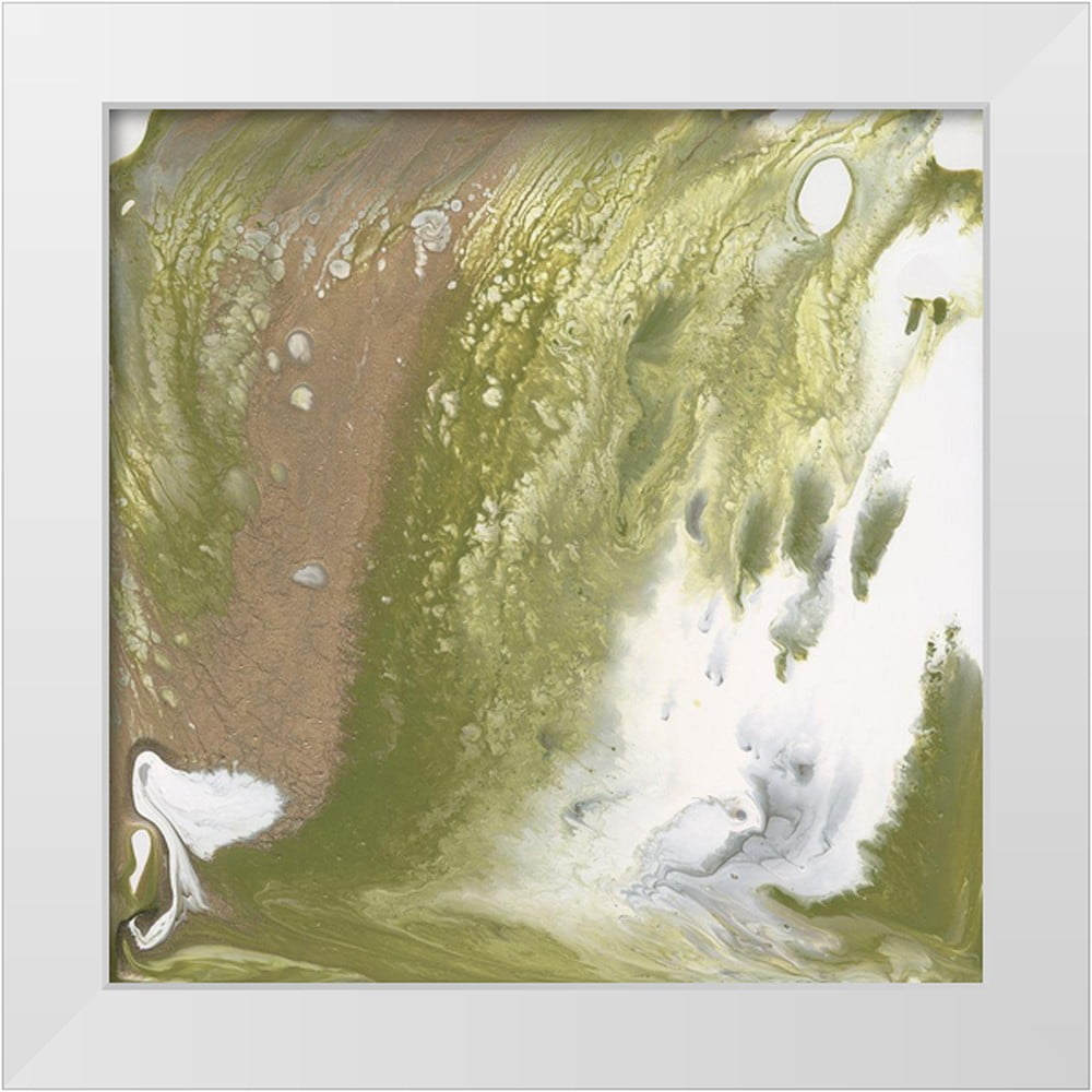 Parker, Jennifer Paxton 15x15 White Modern Wood Framed Museum Art Print Titled - Avocado Marble ...