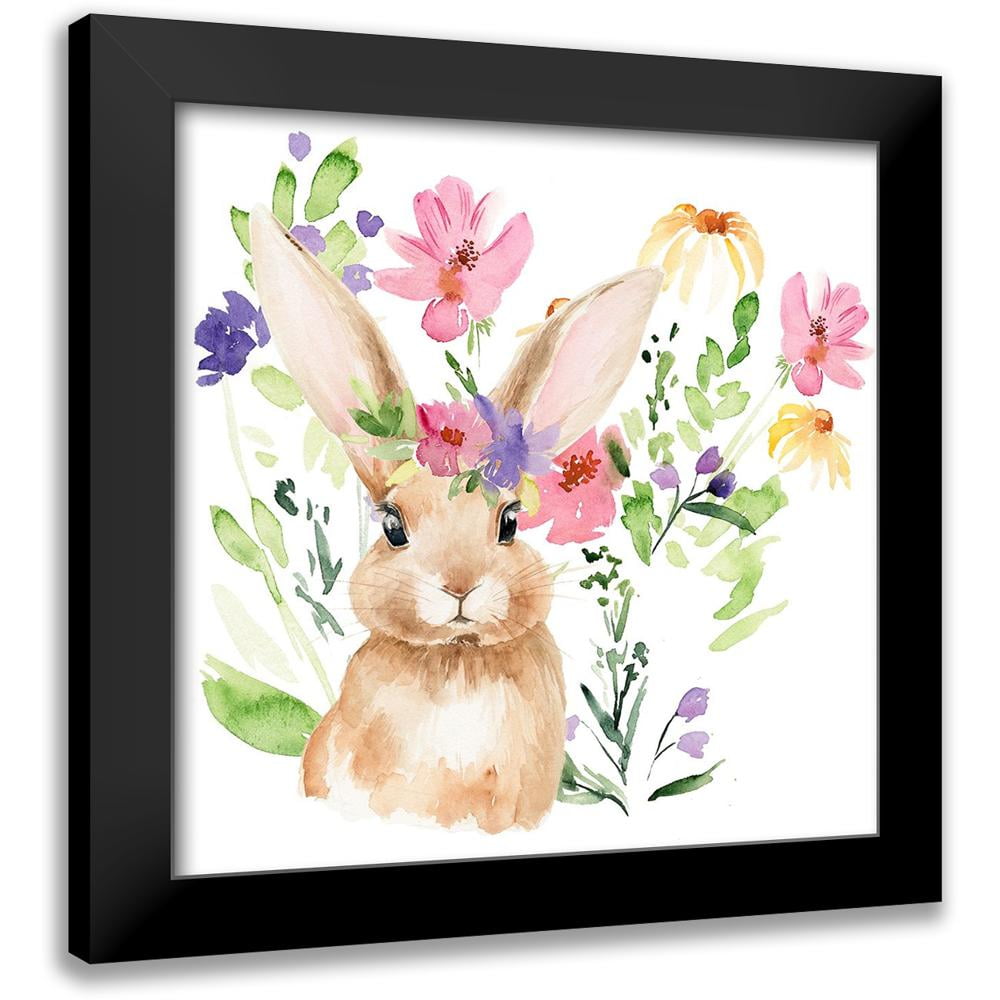 Parker, Jennifer Paxton 20x20 Black Modern Framed Museum Art Print Titled - Watercolor Spring ...
