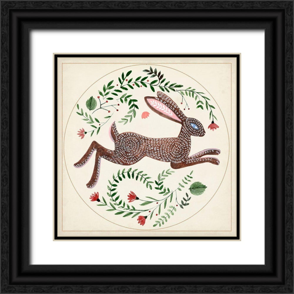 Parker, Jennifer Paxton 20x20 Black Ornate Wood Framed with Double ...