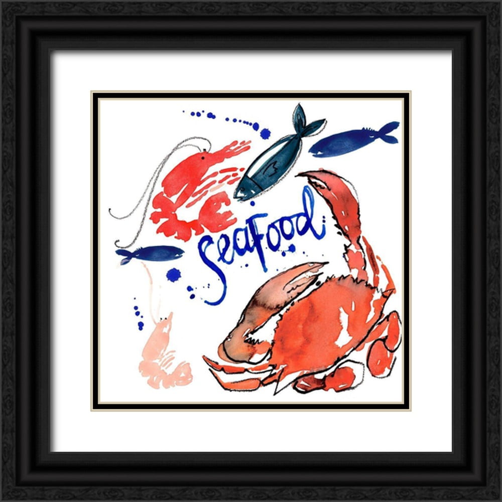 Parker, Jennifer Paxton 20x20 Black Ornate Wood Framed with Double ...