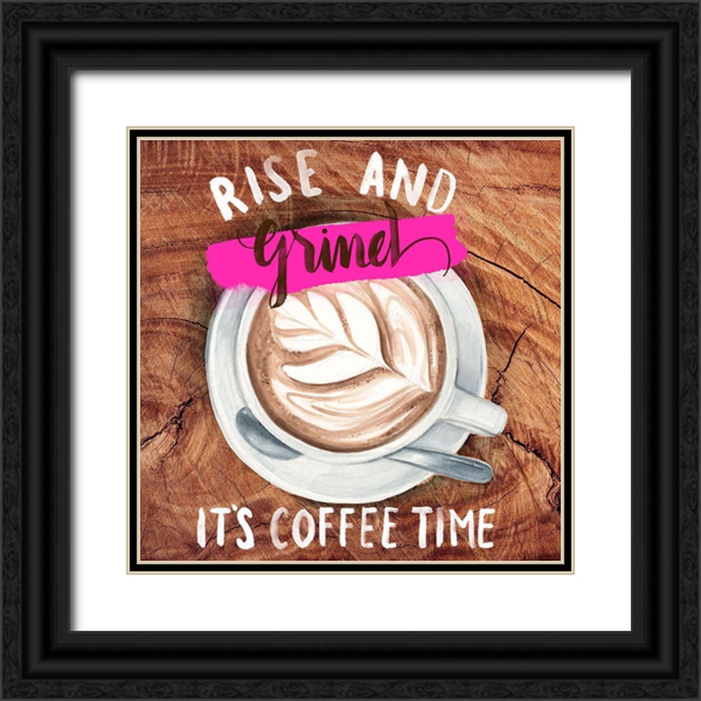 Parker, Jennifer Paxton 20x20 Black Ornate Wood Framed with Double ...