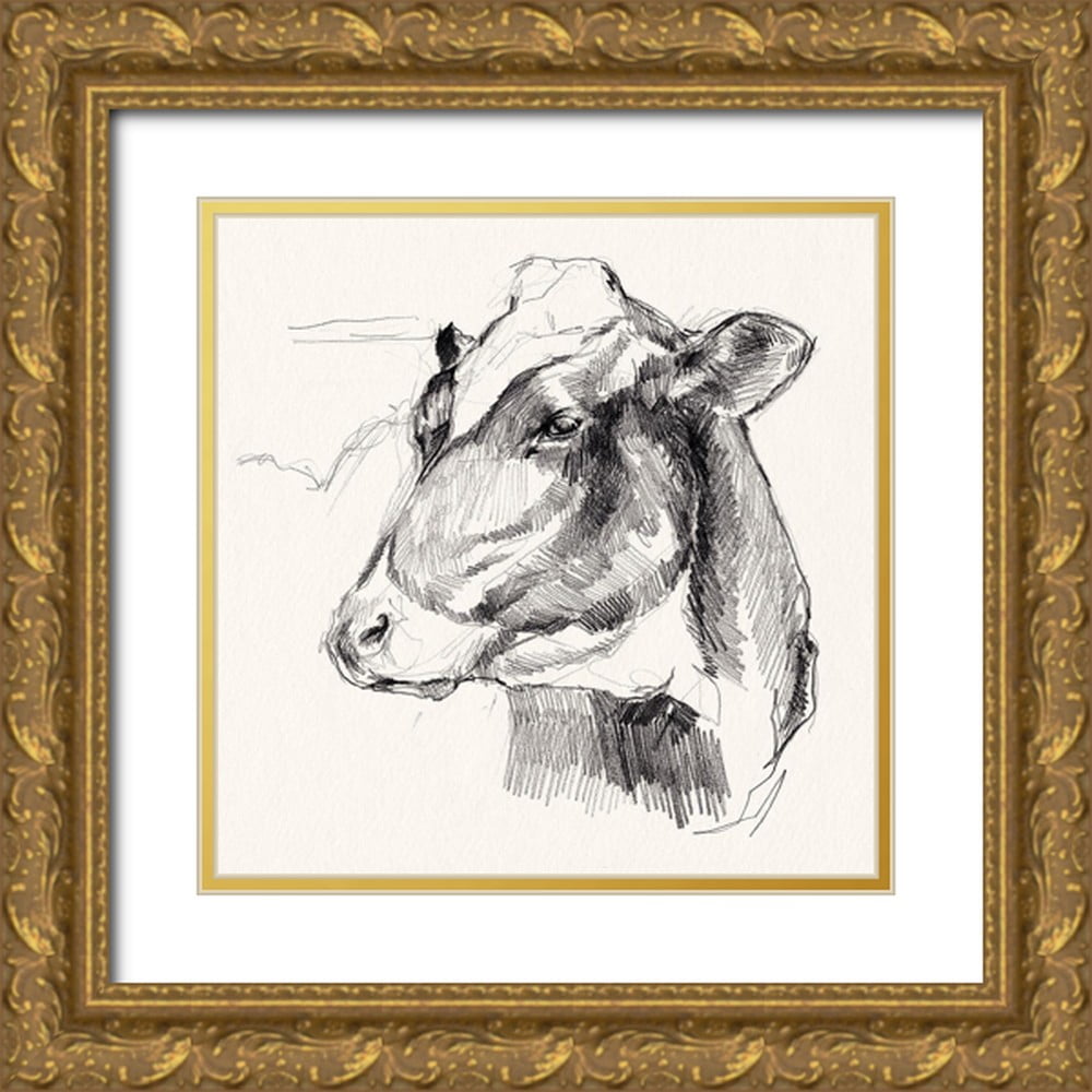 Parker, Jennifer Paxton 26x26 Gold Ornate Wood Framed with Double ...