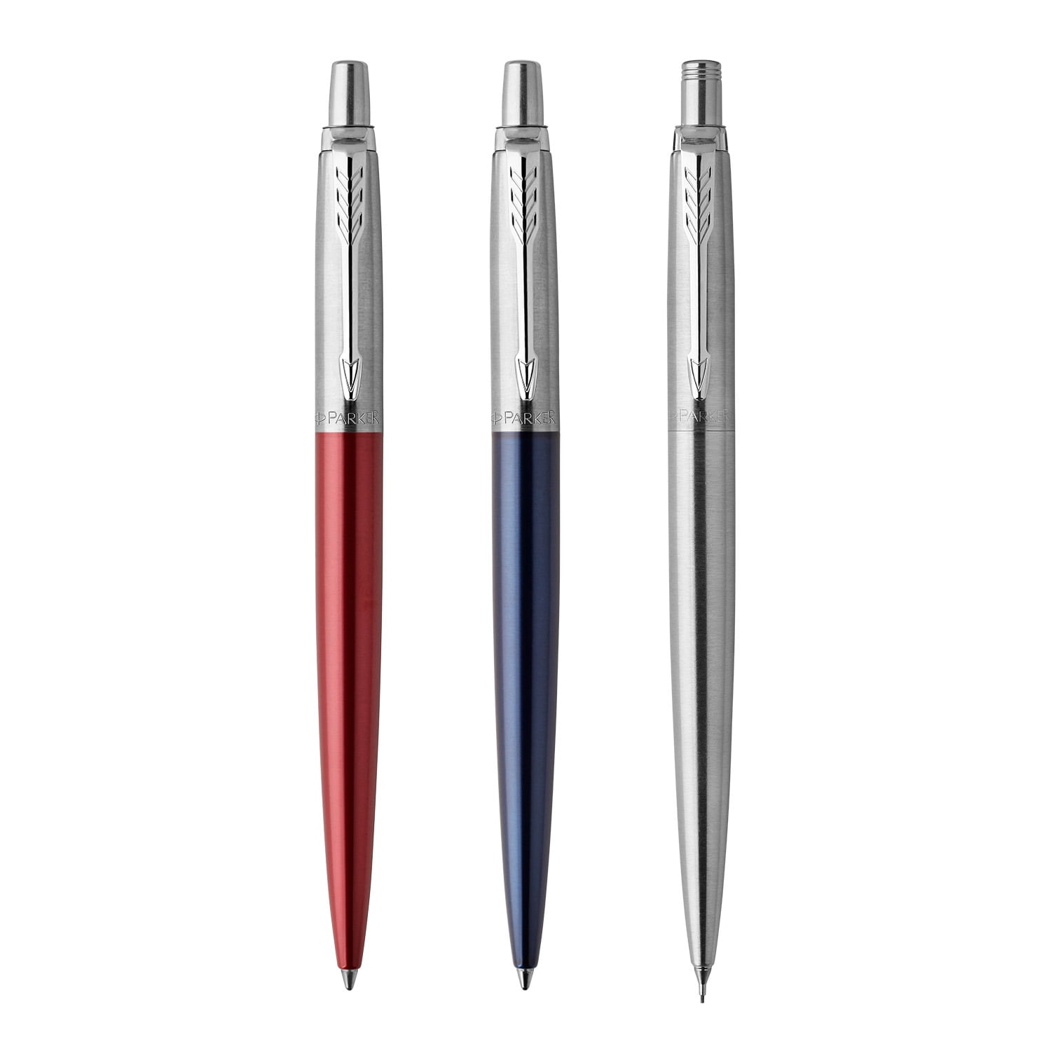 Parker Jotter London Trio Discovery Pack: Royal Blue Ballpoint Pen, Red ...