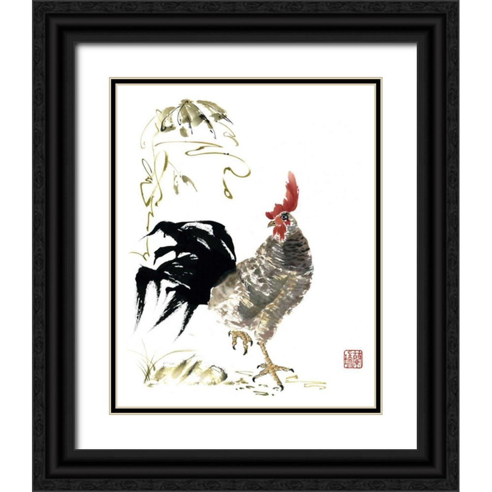 Parker, Nan Rae 12x14 Black Ornate Wood Framed with Double Matting ...