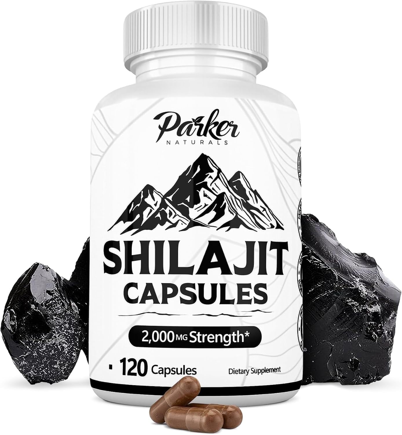 Parker Naturals Pure Himalayan Shilajit 2000mg Shilajit Fulvic Acid ...