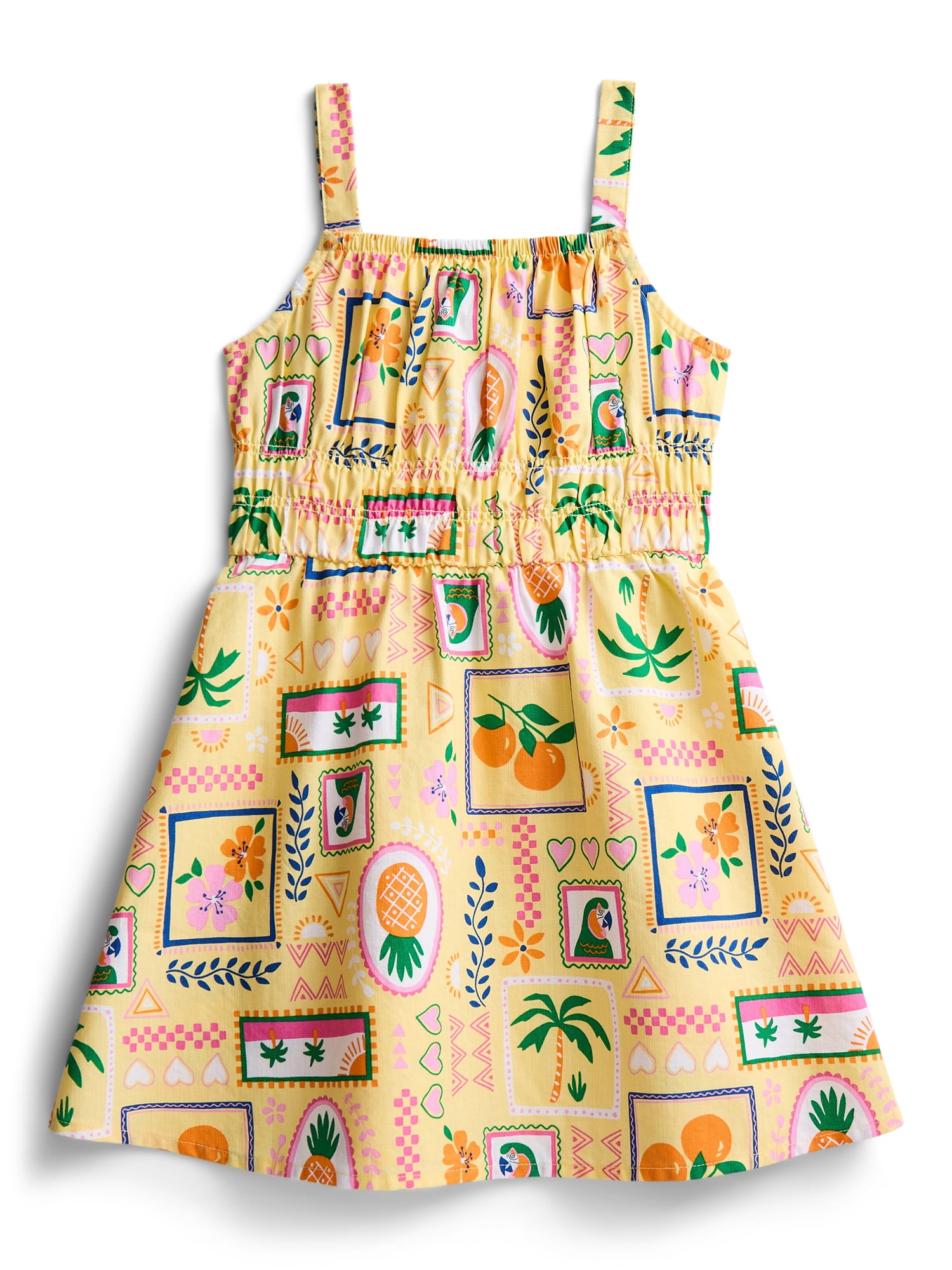 Parker Rose Girls' Sleeveless Print Cotton Dress, Sizes 4-18 - Walmart.com