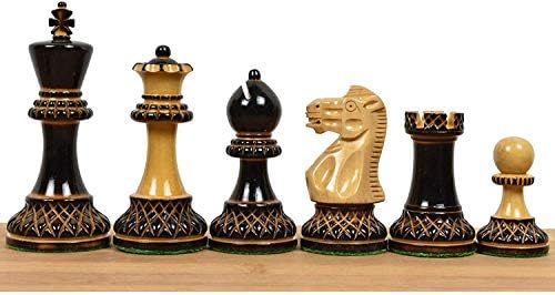 Parker Staunton Chess Pieces Only Chess Set, Boxwood Carved Wooden ...