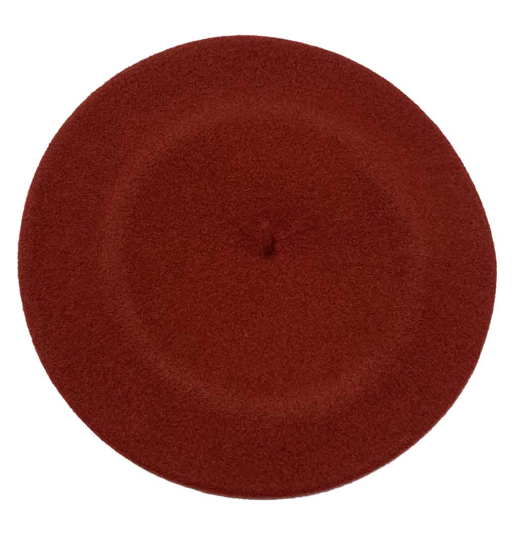 Parkhurst of Canada Classic Wool Basque Beret-Unisex (Cedar Wood), One ...