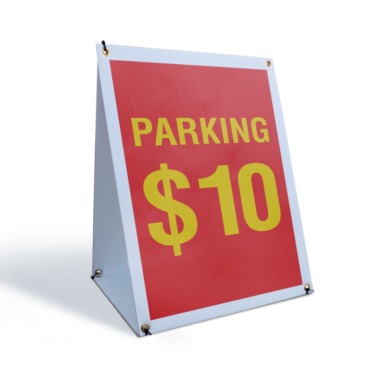 Parking $10 Dollars Sidewalk Sign 24 Inch x 36 Inch A-Frame Images On Both Sides | Event Parking ...