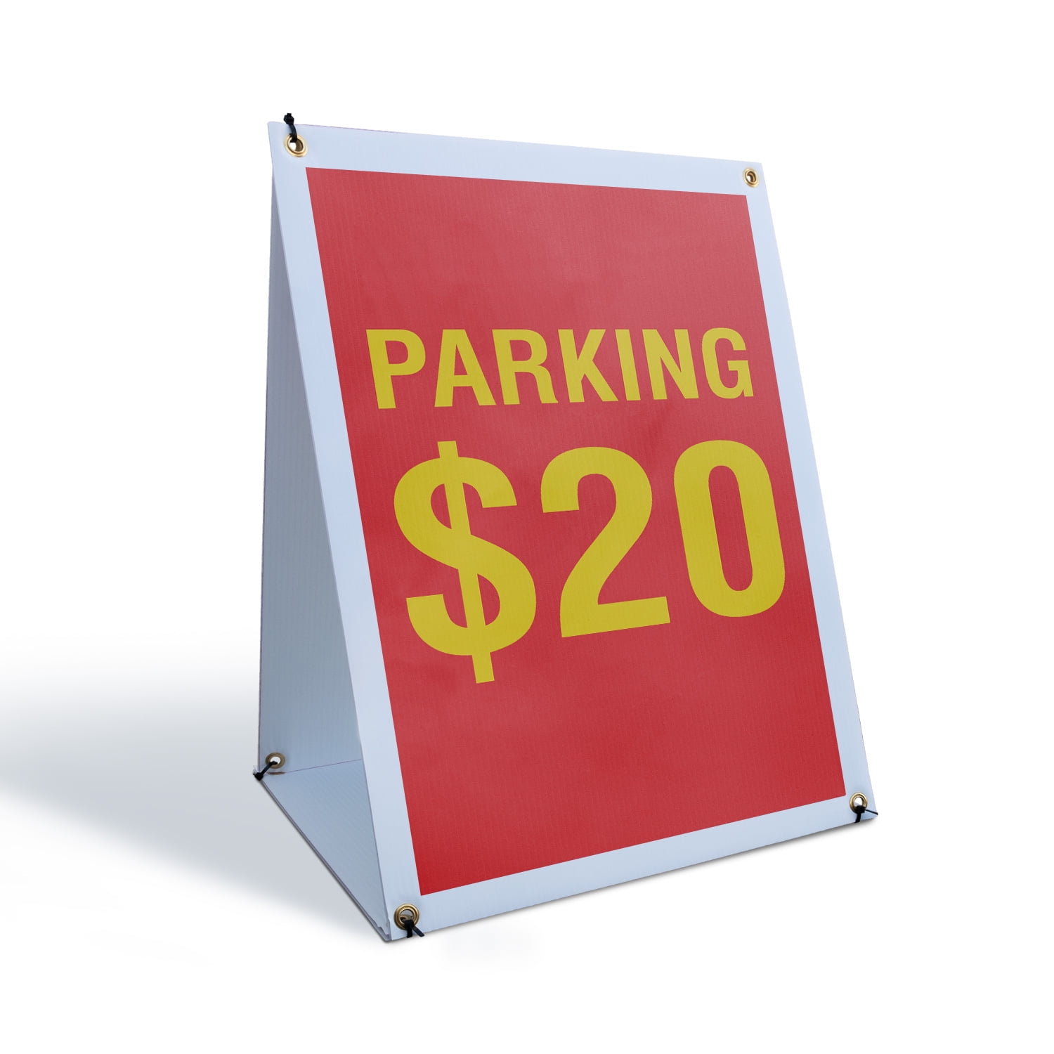 Parking $20 Dollars Sidewalk Sign 24 Inch x 36 Inch A-Frame Images On ...