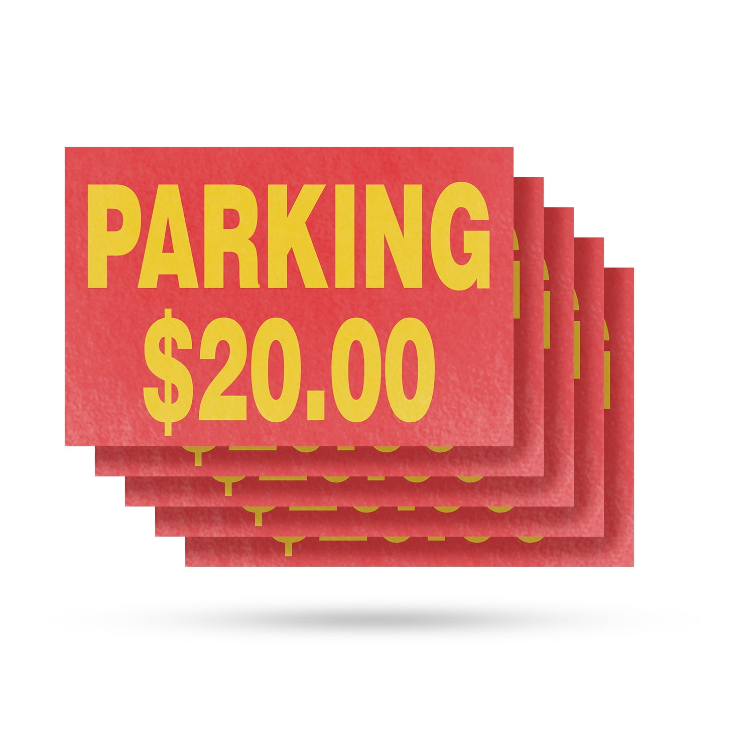 Parking $20 Dollars Vinyl Decal 5 Pack of 18 Inch x 24 Inch ...