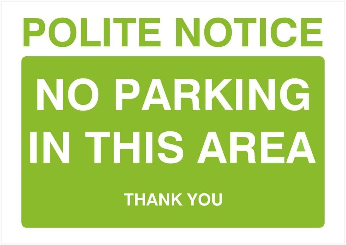 No Parking In This Area Sign in Bright Green Parking Signs & Permits ...
