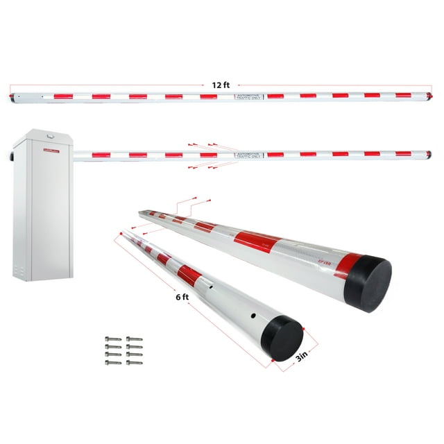 LiftMaster Parking Barrier Arm, 12 Ft, Aluminum Round, 2-Piece, DOT-C2 ...