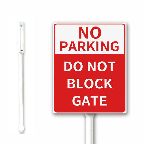 No Parking Do Not Block Gate Metal Sign, Do Not Park Sign for Yard ...