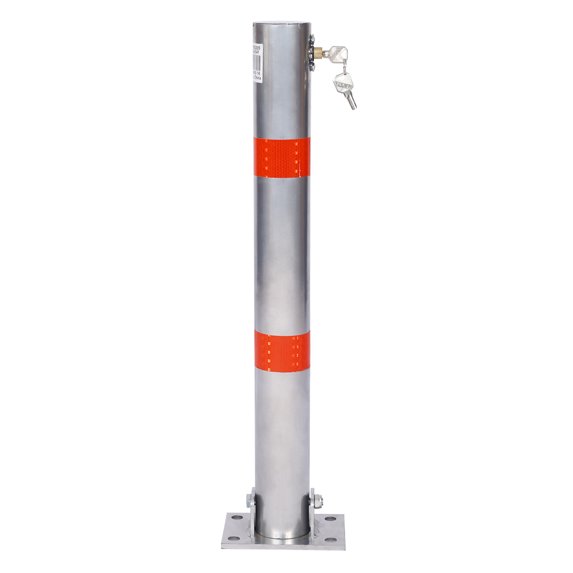 Parking Bollard - Steel Car Post Protector, Lockable Barrier for ...
