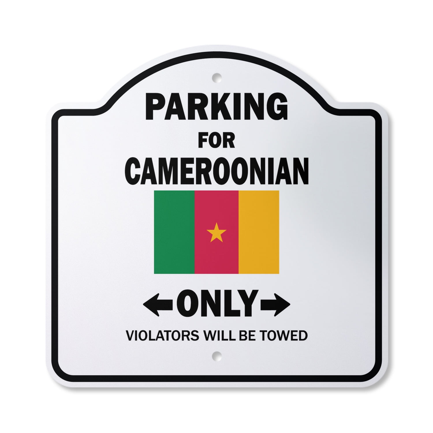 Parking For Cameroonian Only 10” x 10” Sign | Indoor/Outdoor Plastic ...