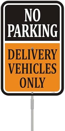 No Parking Delivery Vehicles Only Sign Package Box Deliveries Porch 18 ...