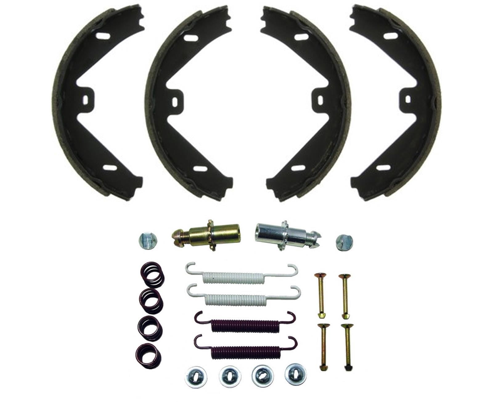 Parking-Emergency Brake Shoe Set with Springs for 7.0" Mercedes Benz ...