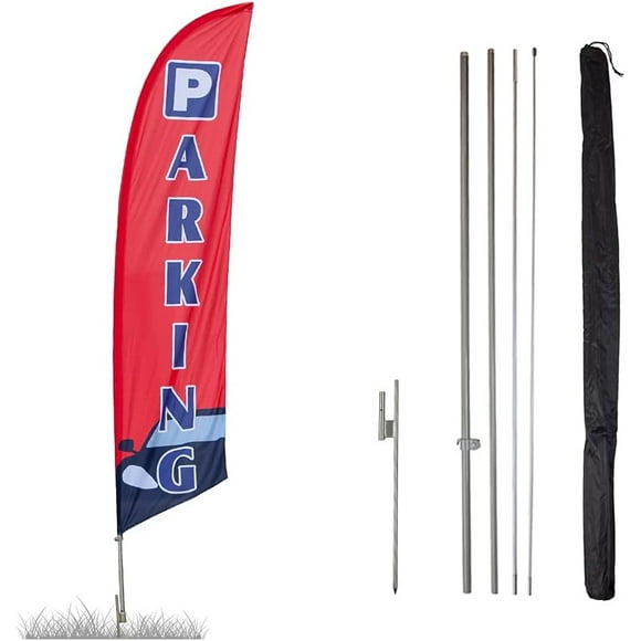 Parking Feather Flags