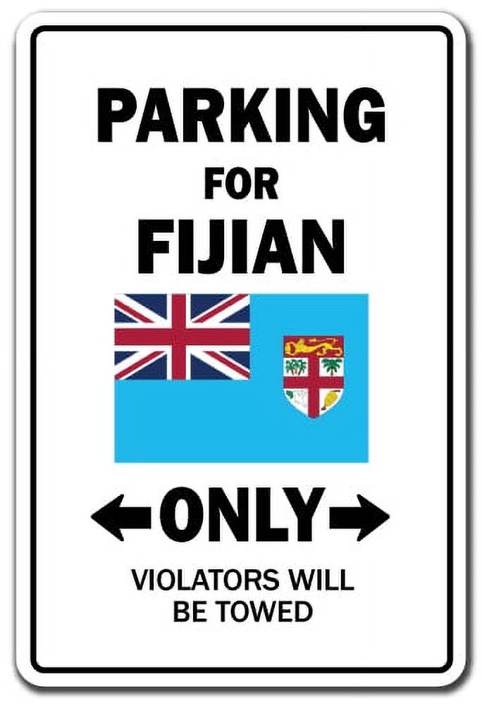 Parking For Fijian Only Fiji Flag National Pride Love Gift [3 Pack] of ...