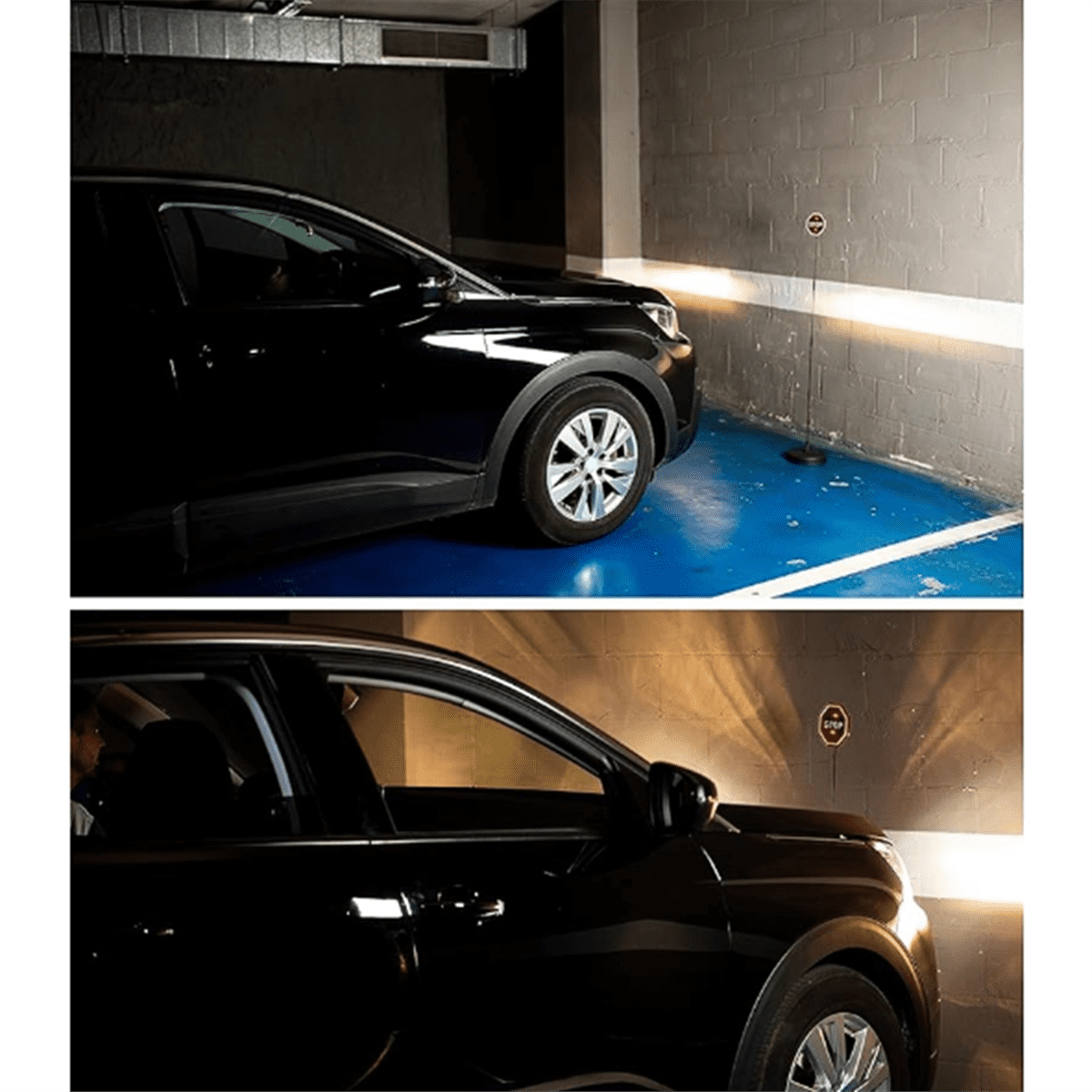 Parking Garage Flashing Stop Sign, Garage Parking Sign, Adjustable ...
