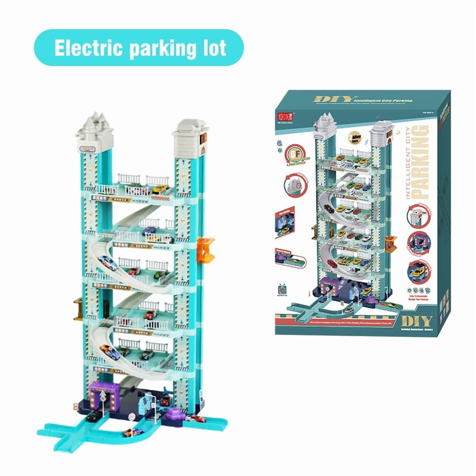 Parking Garage Toy Playset, 6Floors Race Car Track Toy with Sounds,Car ...