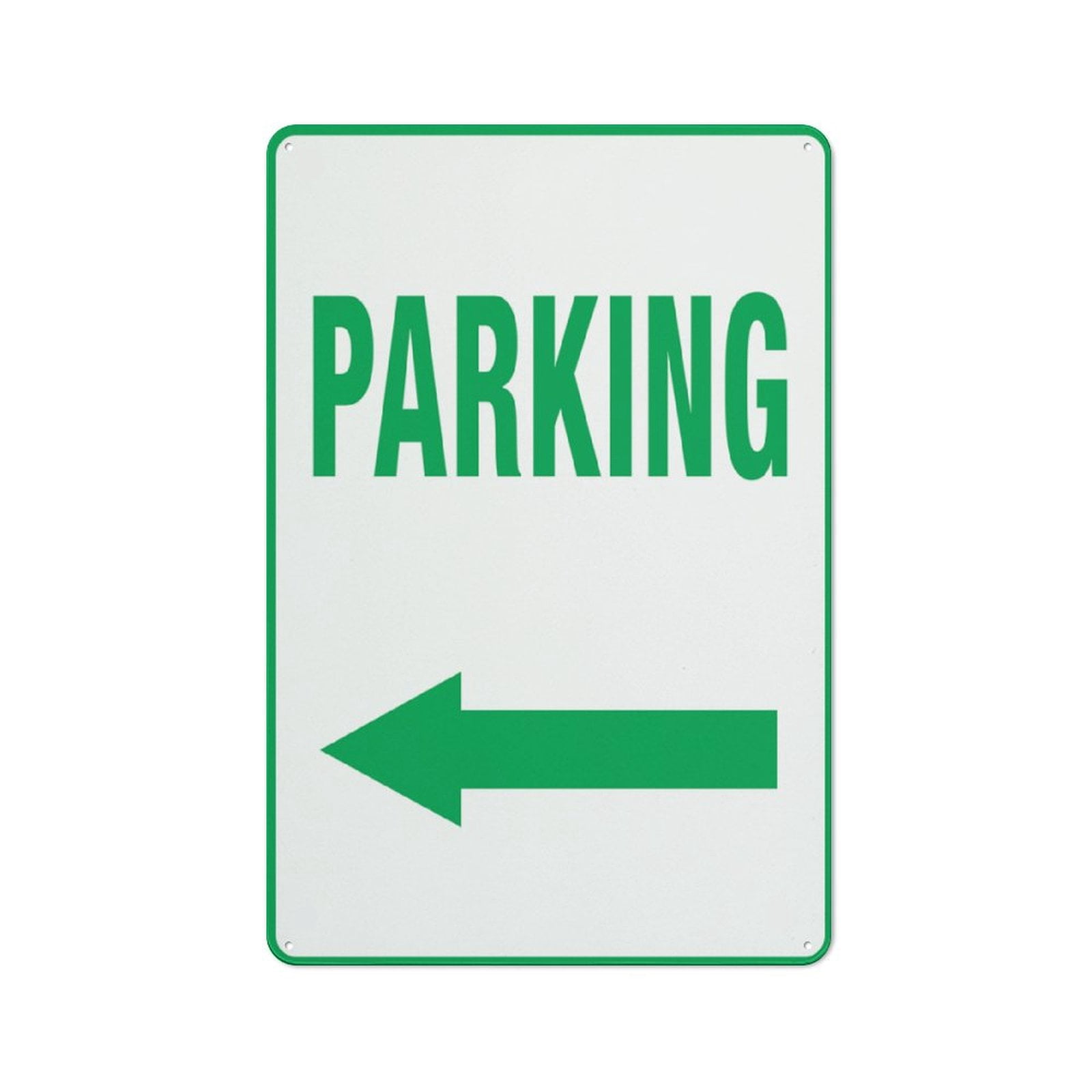 Parking (Left Arrow) Sign 12 X 8 Inches Aluminum Sign - Uv Protected ...