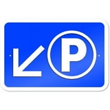 Parking Left Down Arrow Sign - Walmart.com