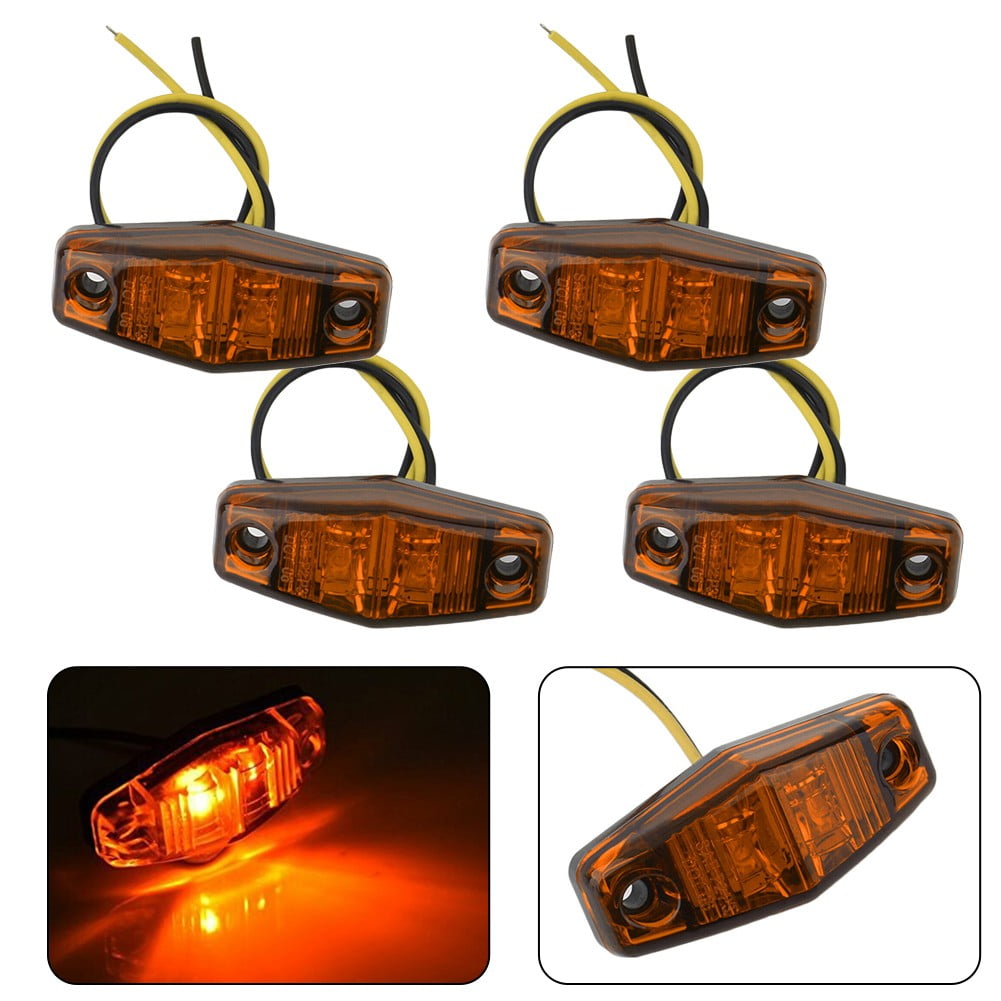 Parking Light Side Lights Clearance Light Energy Saving Amber LED Side ...