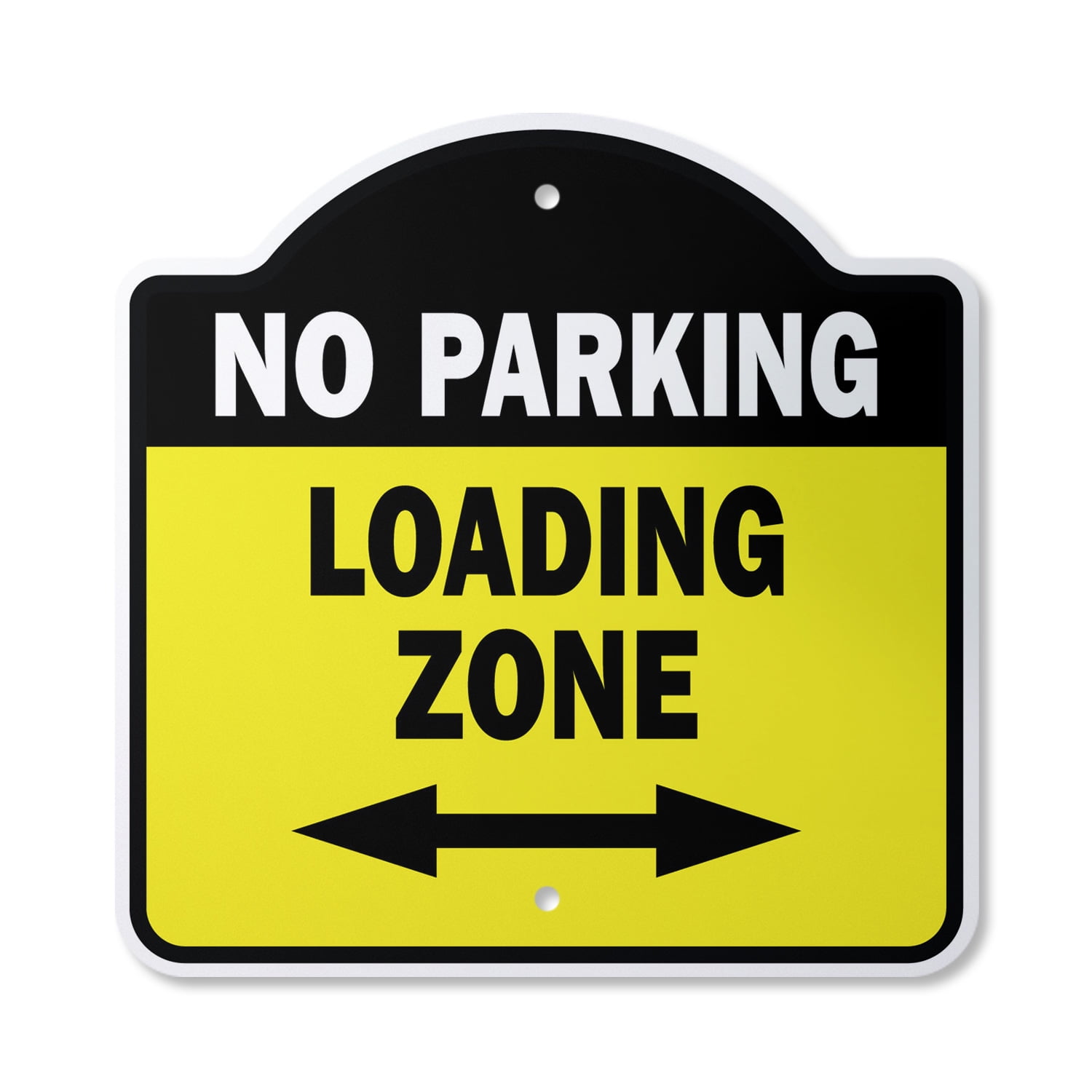 No Parking Loading Zone 10” x 10” Sign | Indoor/Outdoor Plastic ...