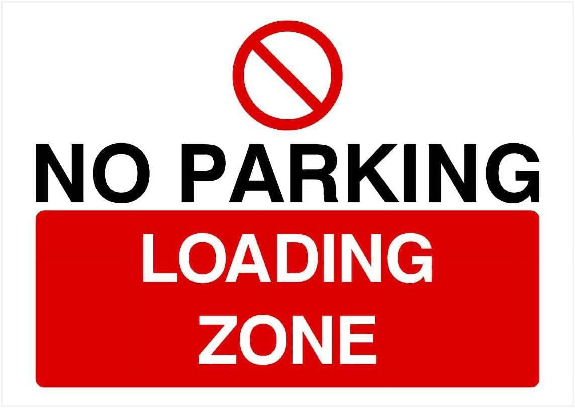 No Parking Loading Zone Sign C Parking Signs & Permits Metal Sign Tin ...