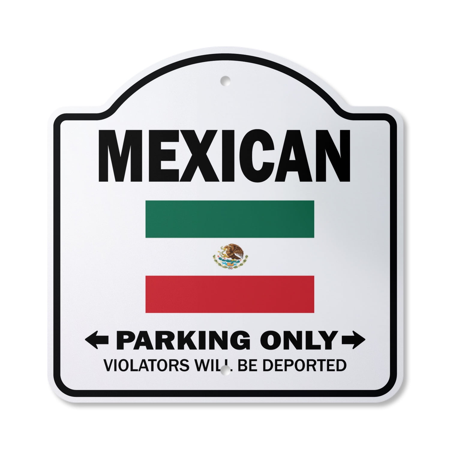 Parking For Mexican Only 14" X 14" Sign | Indoor/Outdoor Plastic ...
