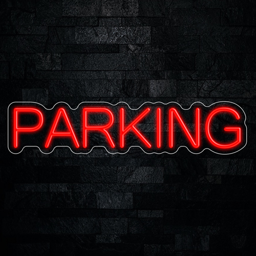 Parking Neon LED Sign 27"L x 6"H #32555 - Walmart.com