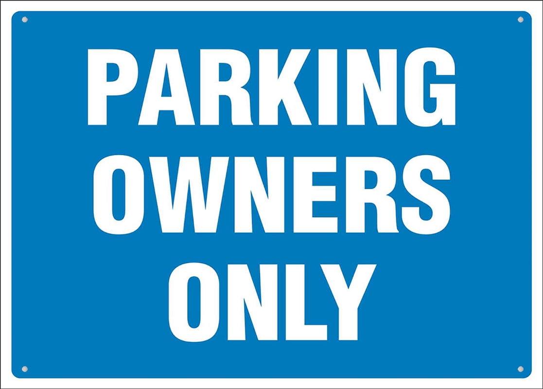 Parking Owners Only Sign Warning Tin Sign Home Kitchen Farm Garden ...