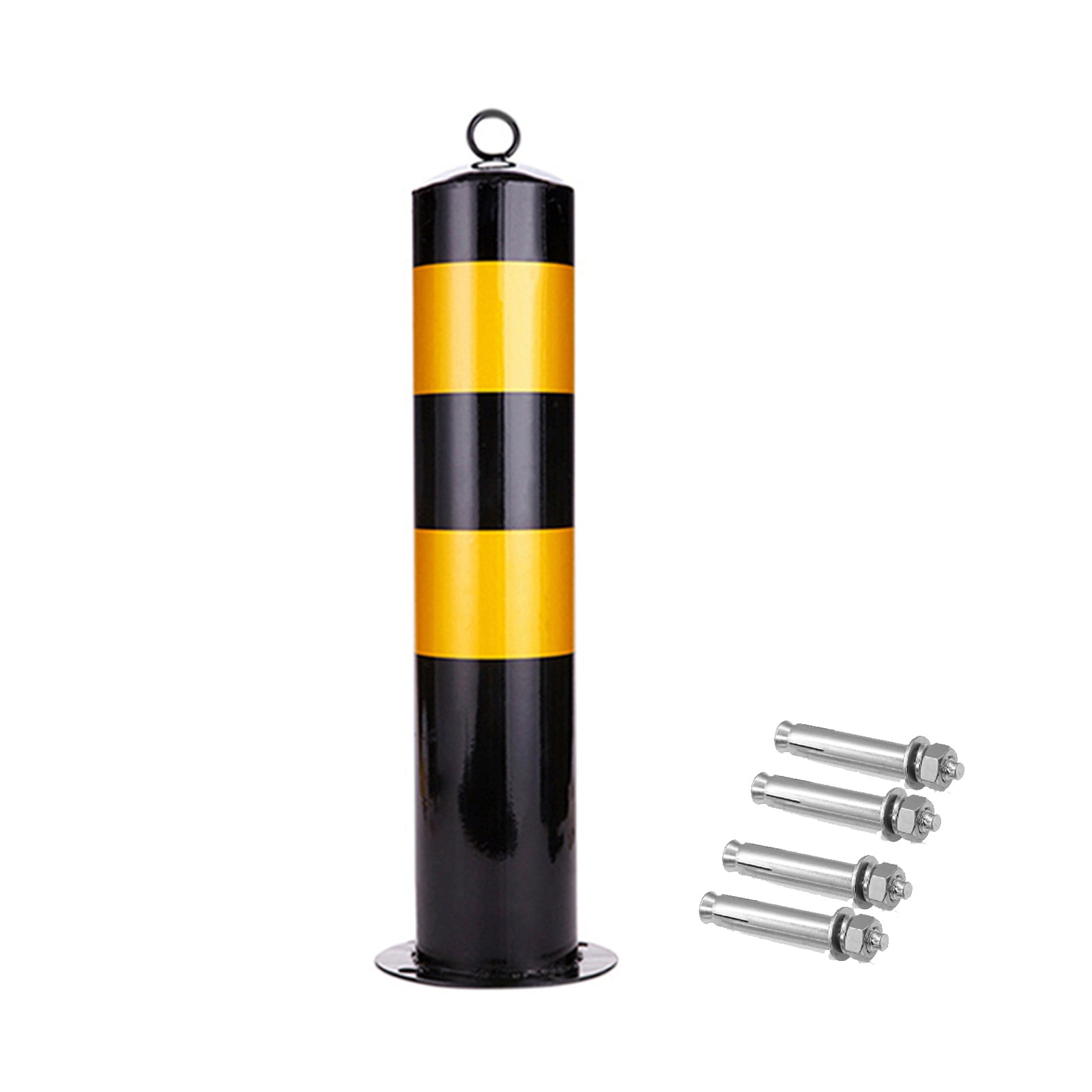 Parking Post, Safety Warning Column, Yellow Safety Bollard Steel Posts ...