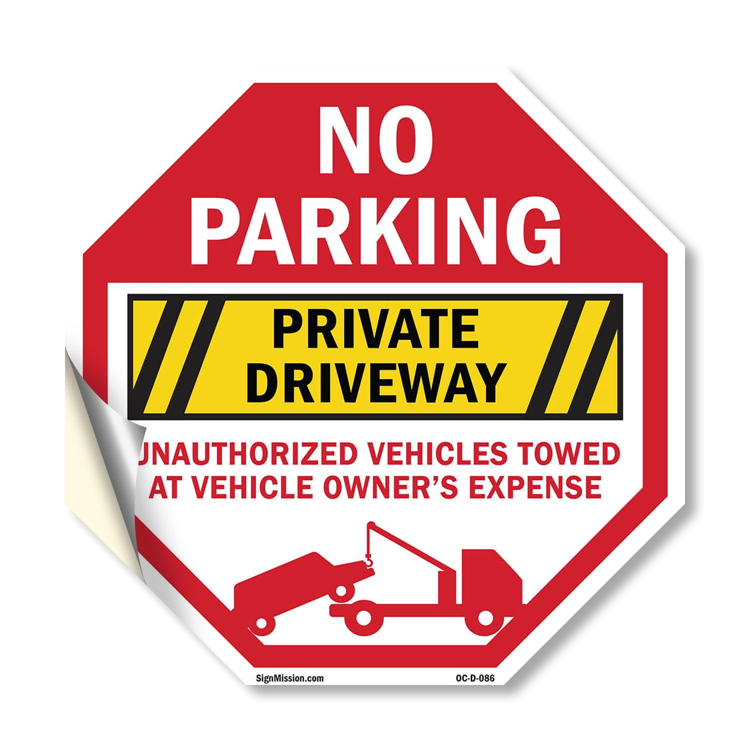 No Parking Private Driveway Unauthorized Vehicles Towed at Vehicle ...