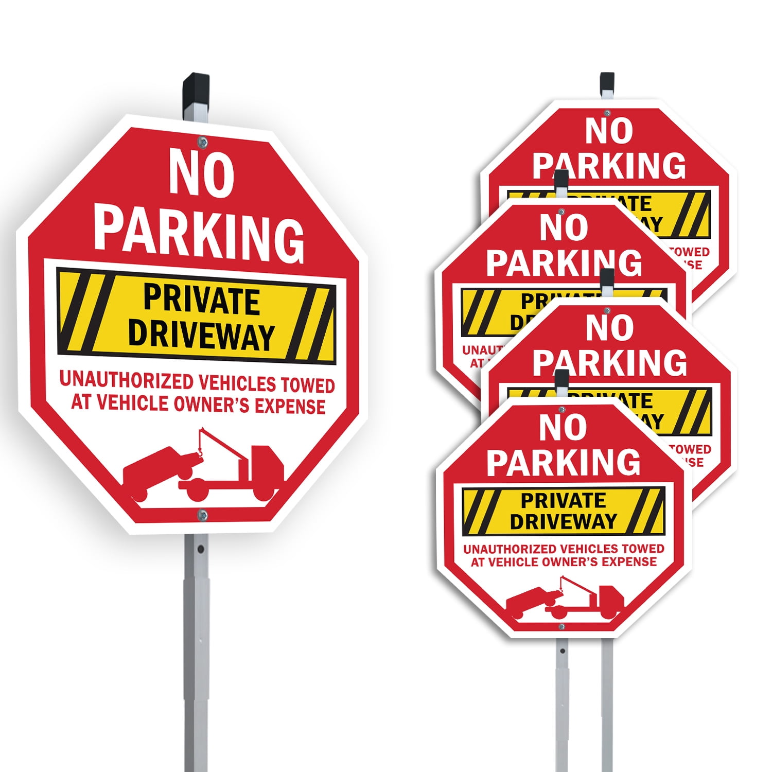 No Parking Private Driveway Unauthorized Vehicles Towed at Vehicle ...