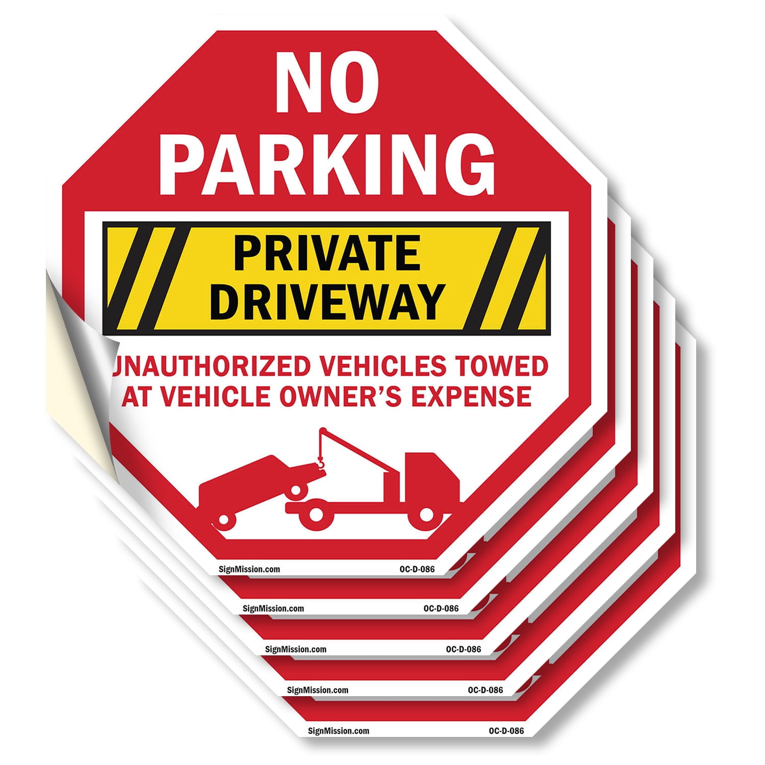 No Parking Private Driveway Unauthorized Vehicles Towed at Vehicle ...