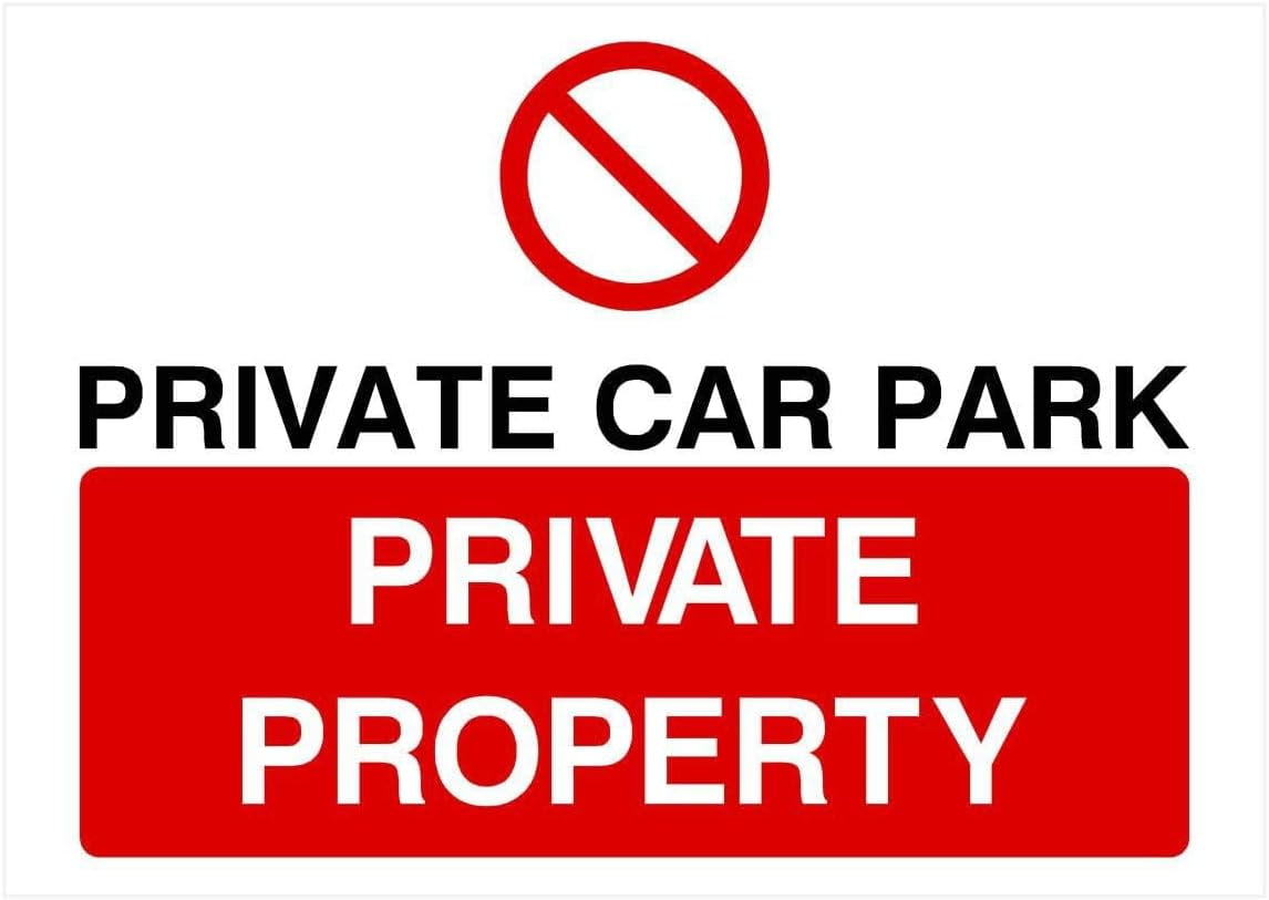 No Parking Private Property Sign C Parking Signs & Permits Metal Sign ...