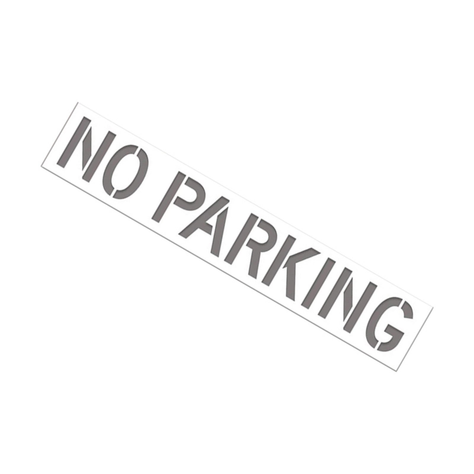 Parking Restriction Silicone Stencil 12Inch High Flexible Washable ...