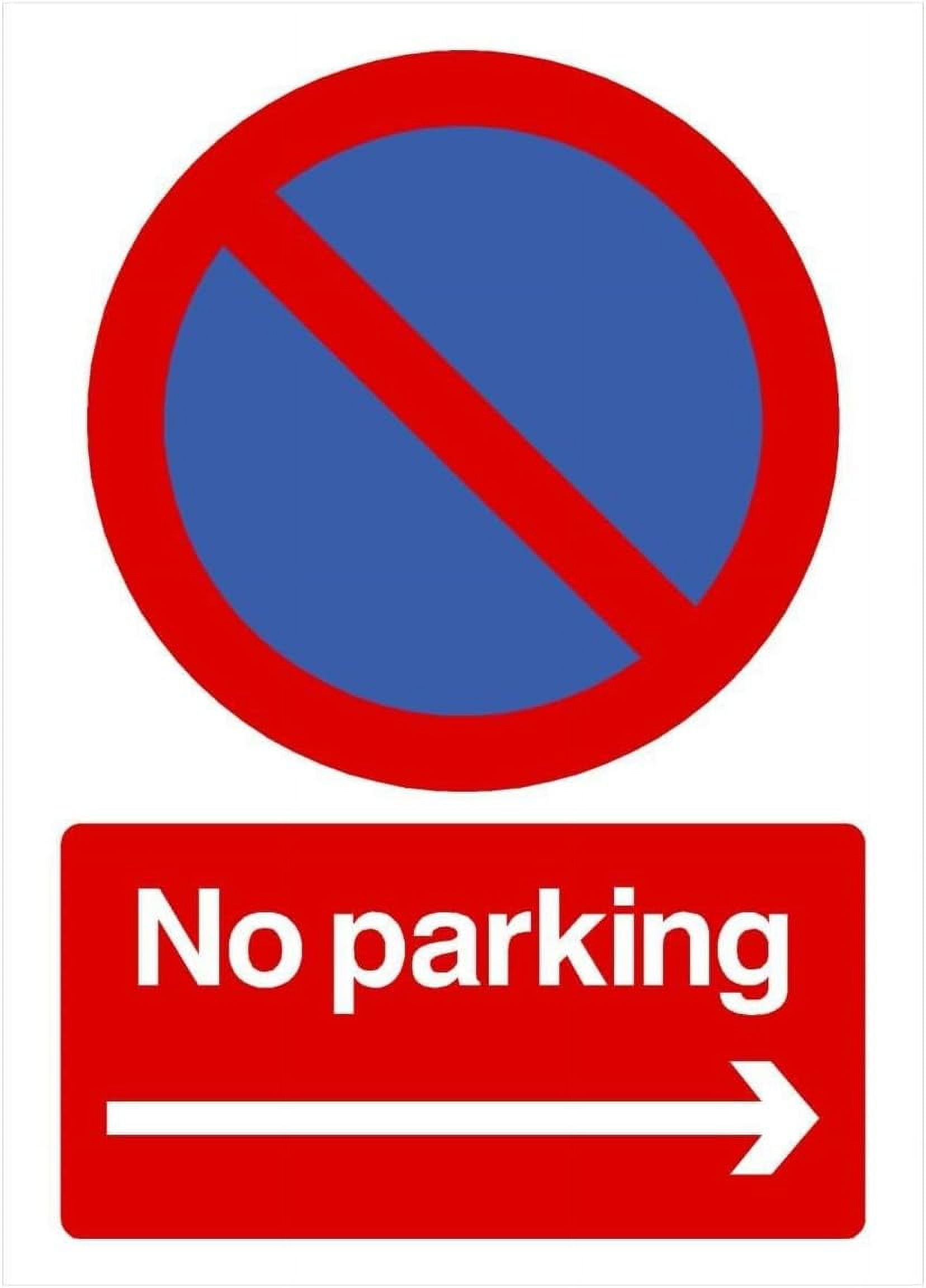 No Parking Right Arrow At Any Time Sign Portrait Parking Signs ...