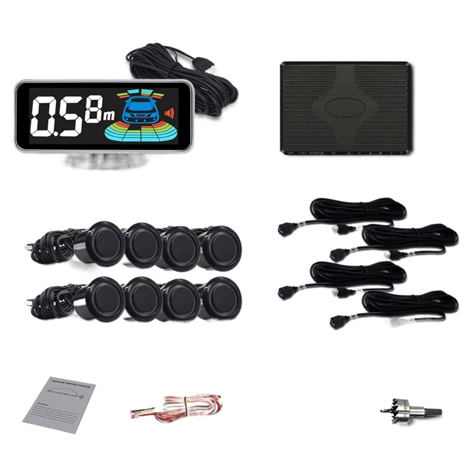 Parking Sensors Kit For Vehile 4 6 8 Reversing Front And Rear Car ...