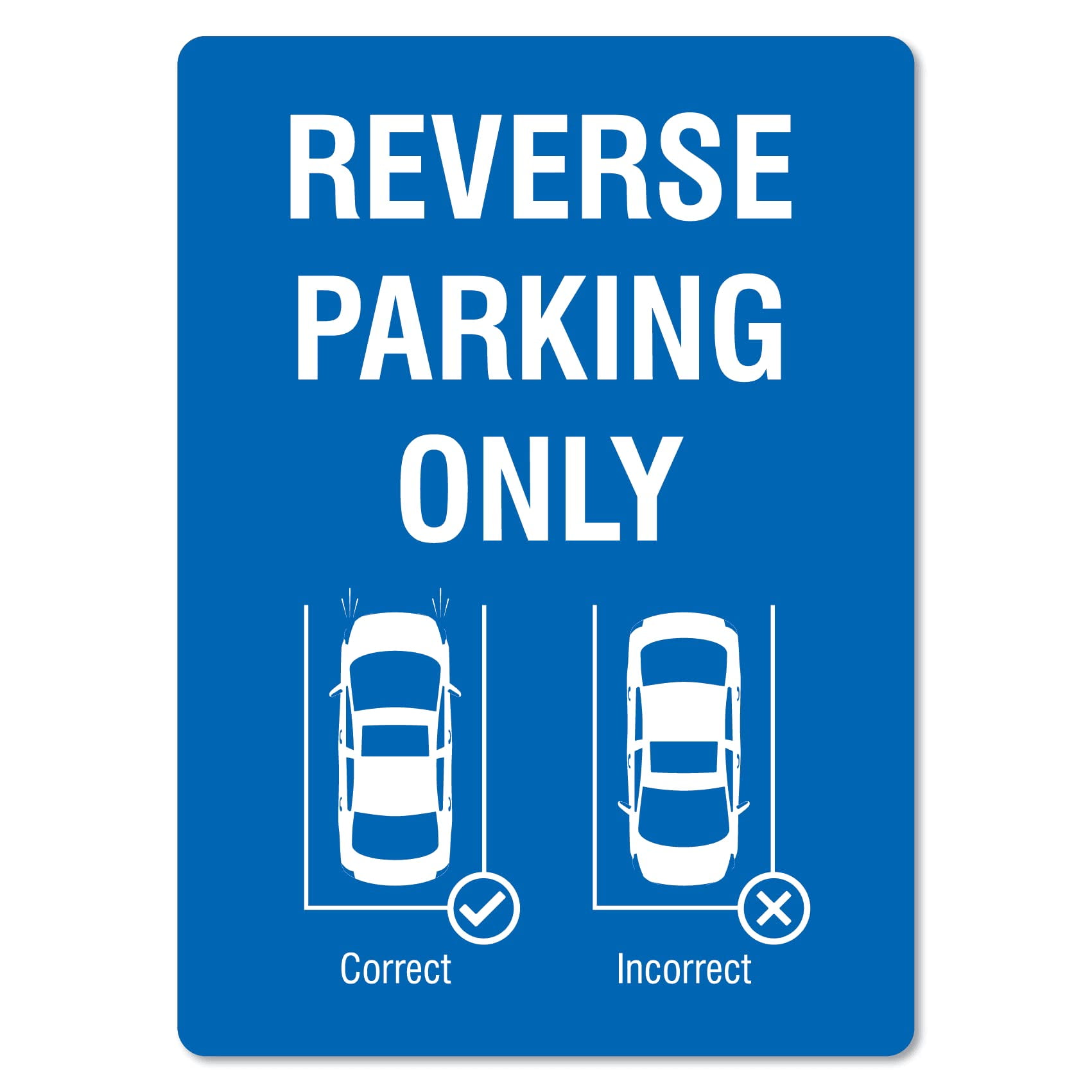 Parking Sign – Reverse Parking Only Traffic and Parking Parking Signs ...