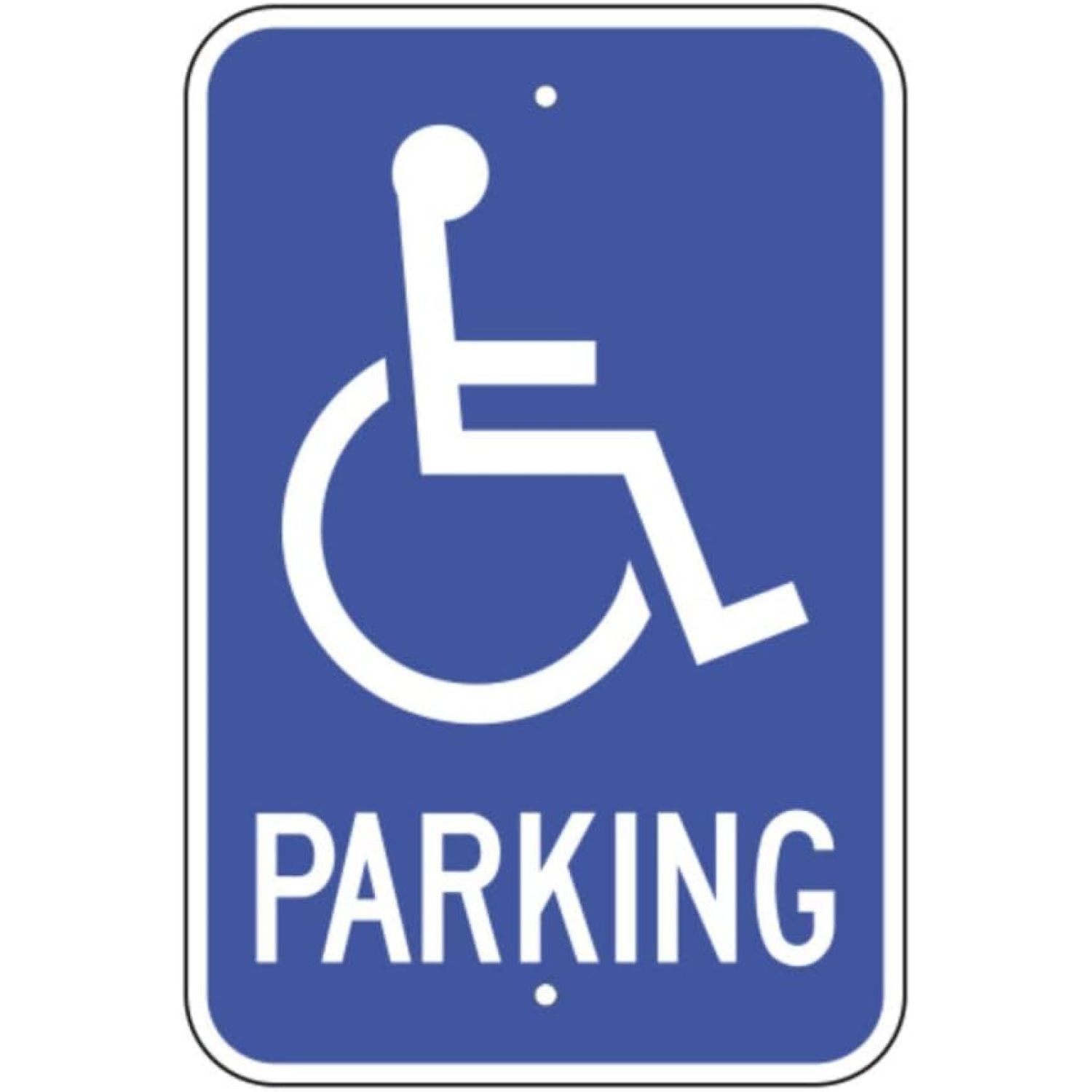 Parking Sign w/Handicap Access Symbol 12"x18" - Walmart.com