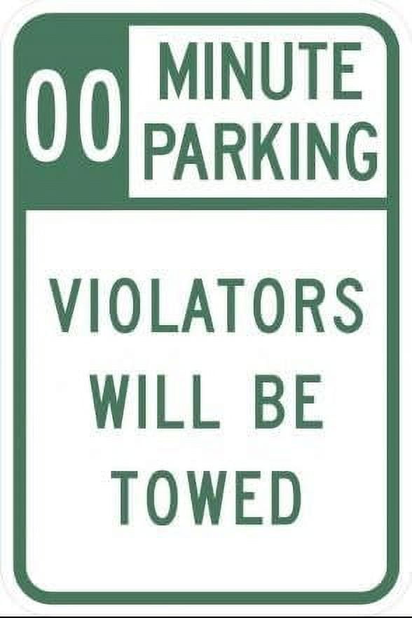 Parking Time Traffic Signs Metal Sign Tin Sign 8x12 Inch - Caution ...